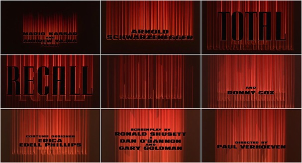 Movie Title Sequence: Total Recall | It Rains... You Get Wet