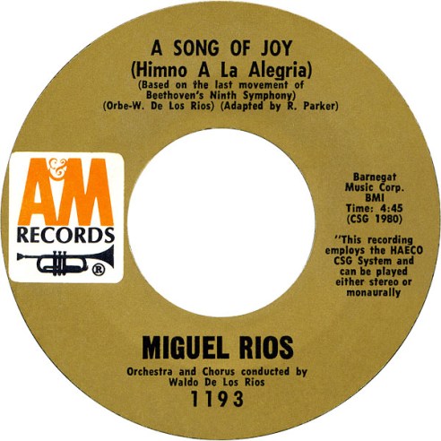 Friday Forgotten Song: A Song of Joy by Miguel Rios | It Rains... You ...