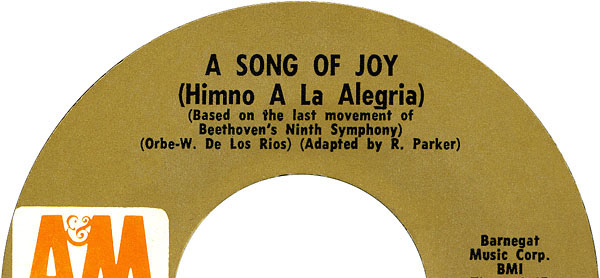 Friday Forgotten Song: A Song of Joy by Miguel Rios | It Rains... You ...